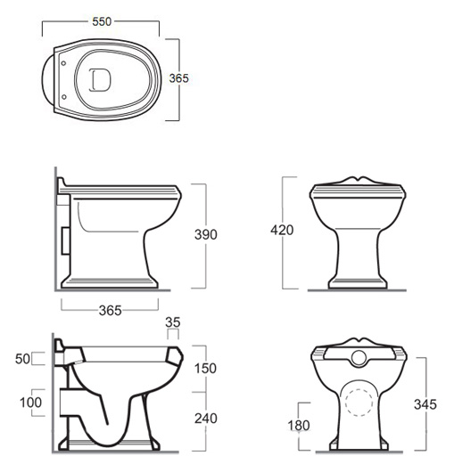 Унитаз компакт Simas Arcade AR811bi купить в Москве